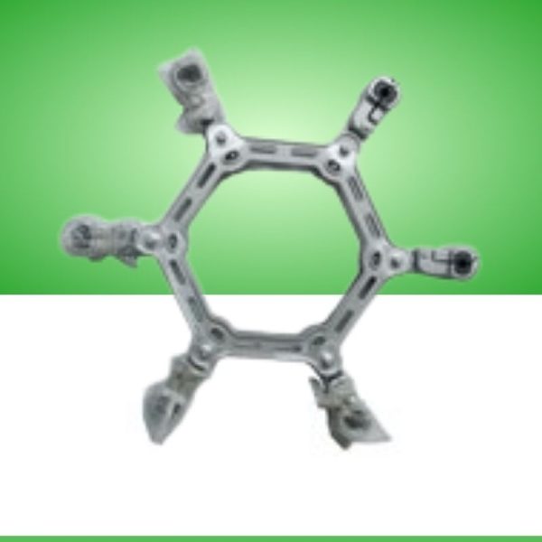 Six Bundle Conductor Power Line Spacers Easy Installation Inhibiting ...